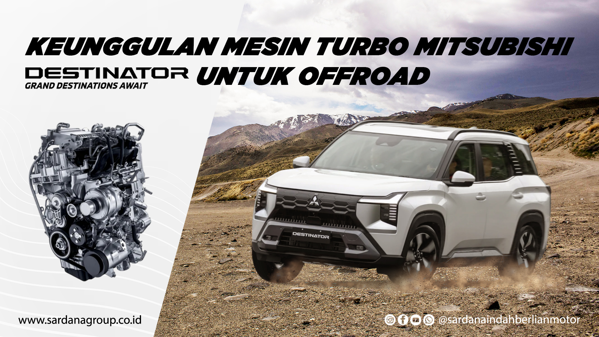 Keunggulan Mesin Turbo Mitsubishi Destinator Untuk Offroad | Sardana ...